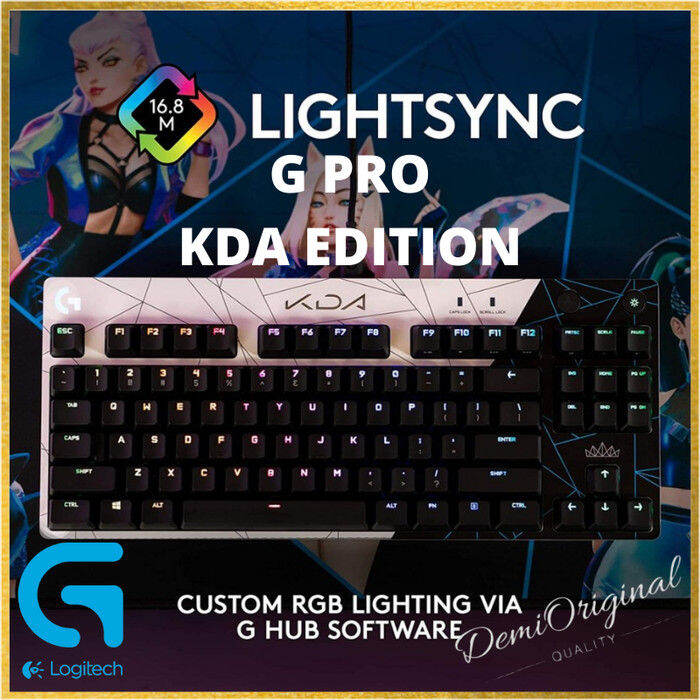 Logitech Gaming Keyboard G Pro GPro TKL KDA K/DA Edition Original ...