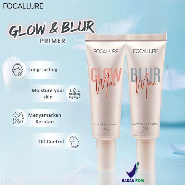FOCALLURE Glowmax Hydrating Primer & Blurmax Pore-Minimize Primer FA138 ...
