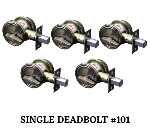 5PCS SINGLE DEAD BOLT High Security Single Cylinder Deadbolt Lock ...