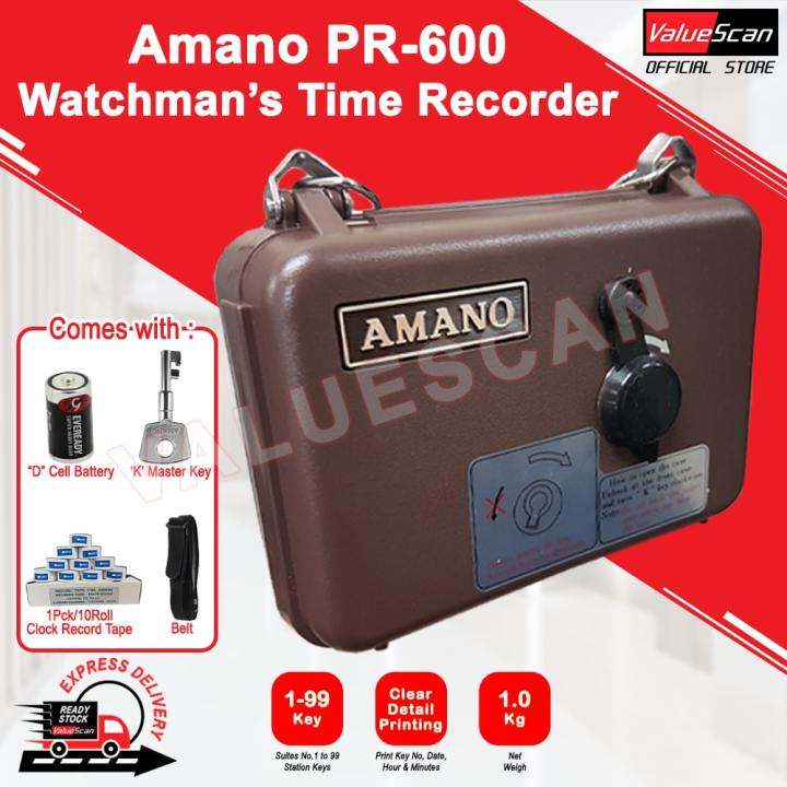 Amano PR-600 Watchman Clock Set | Lazada
