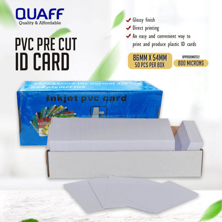 【Top PS】Printable PVC Pre-Cut Cards for Direct ID Printing (50pcs/pack ...