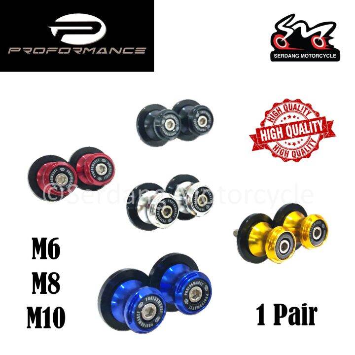 PROFORMANCE Motorcycle Bobbin Swing Arm Spool M6 M8 M10 Yamaha Honda Kawasaki Motosikal Bobbins ...