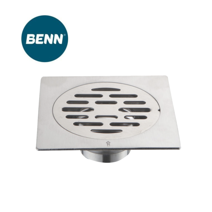 ตะแกรงกันกลิ่น ตะแกรงท่อระบายน้ำ ทรงเหลี่ยม ลายแถบตรง BENN รุ่น BN MD35555 สีสแตนเลส | Lazada.co.th