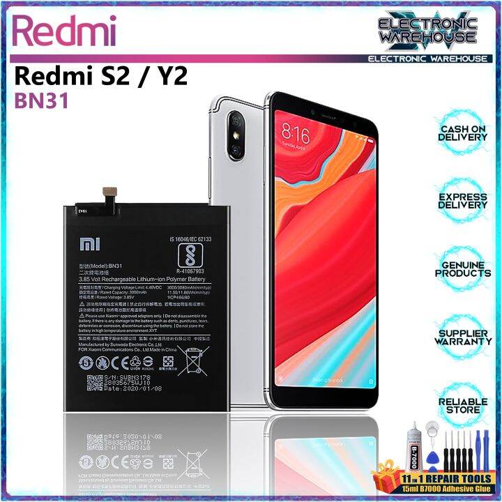 Battery for Redmi S2 / Y2 Model BN31 3080mAh Capacity | Lazada PH