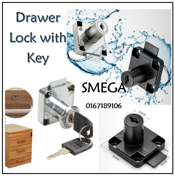 SMEGA Cabinet Steel Drawer Lock | Lazada