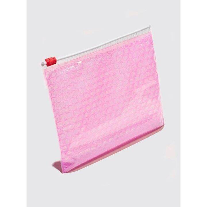 GLOSSIER Pink Pouch / Pink Bubblewrap Pouch and Samples | Lazada PH