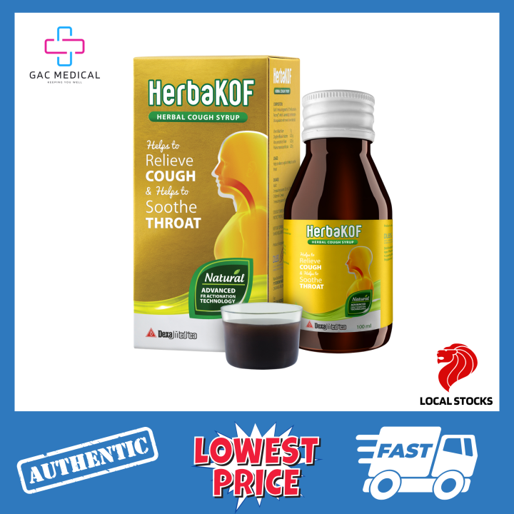 [GAC MEDICAL] HERBAKOF HERBAL COUGH SYRUP | Lazada Singapore
