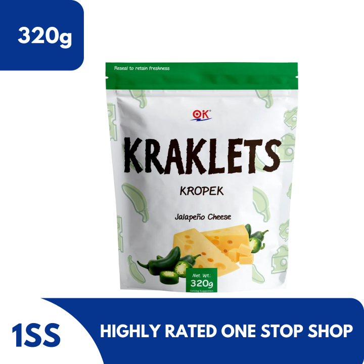 OK Kraklets Kropek Jalapeno Cheese, 320g | Lazada PH