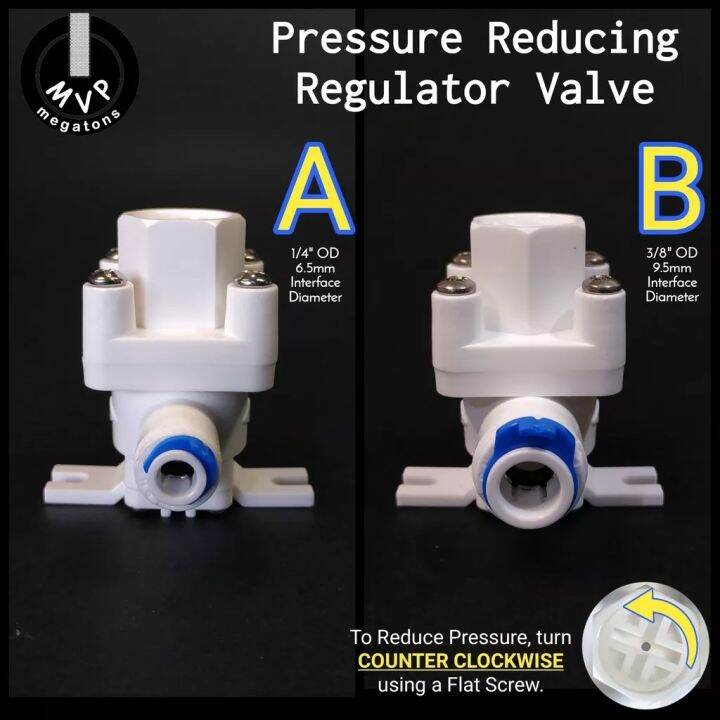 Water Pressure Reducing Regulator Valve Quick Connect for Reverse ...