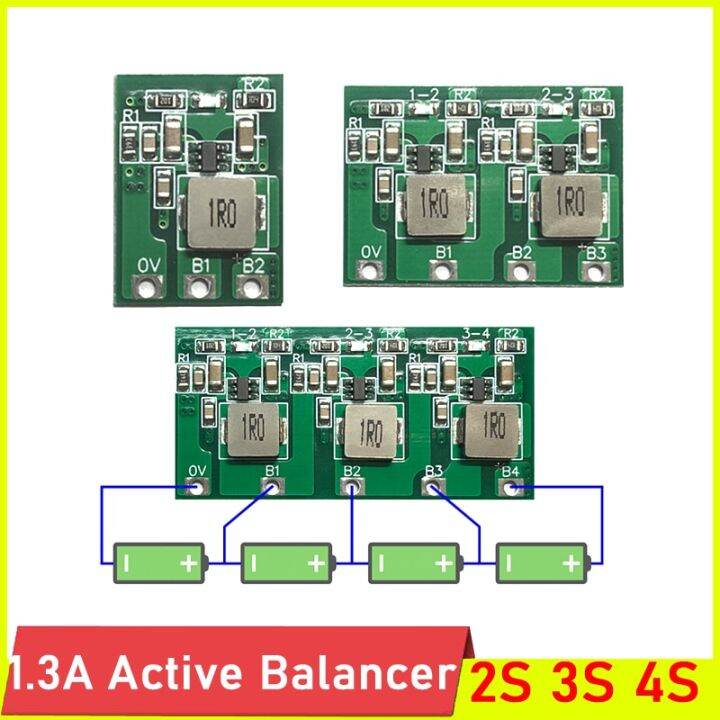 1.3a Active Equalizer Balancer 2S 3S 4S 3.7V 18650ลิเธียม3.2V Lifepo4 ...