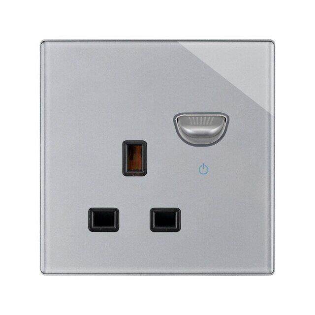 UK Plug 13A Power Socket With USB Charger Wall Outlet Double Outlet ...