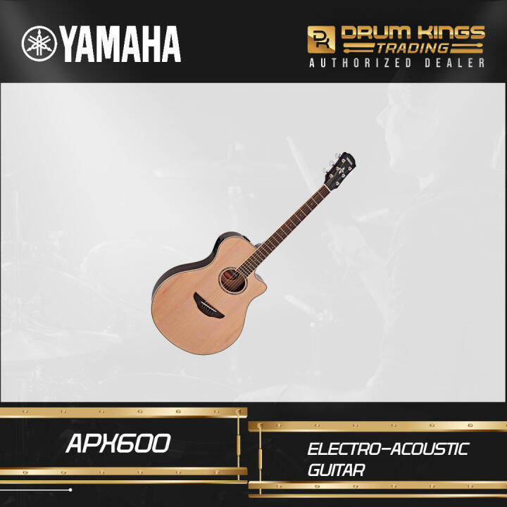 Yamaha APX600M APX600 NA Thin Body Acoustic-Electric Guitar Natural ...