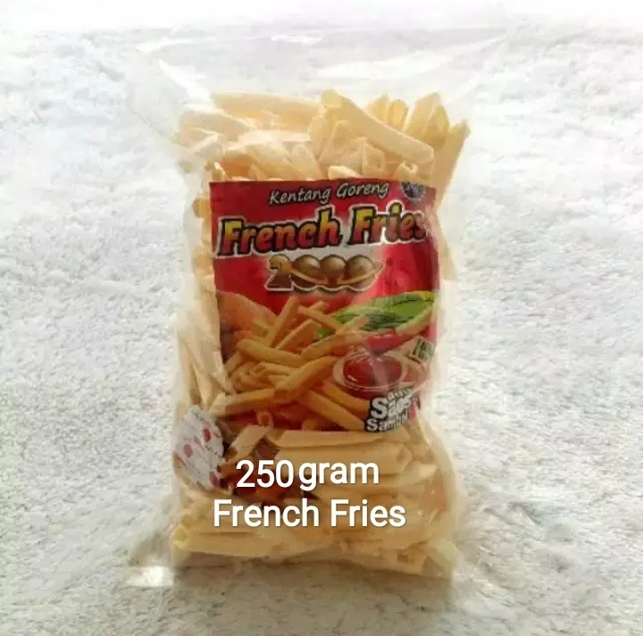 CHIKI FRENCH FRIES 250 GRAM/SNACK/CEMILAN/CIKI/KILOAN/JAJANAN | Lazada ...