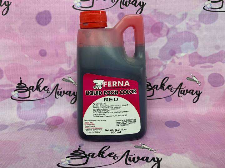 Ferna Red food color 500ml | Lazada PH