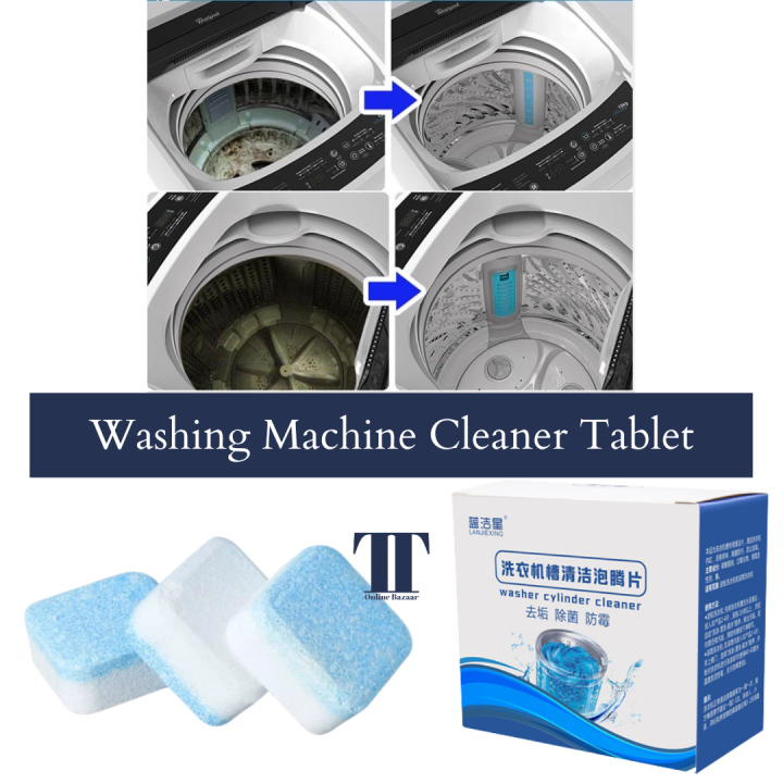 Washing Machine Cleaning Tablet Laundry Cleaner Pembersih Mesin Basuh ...