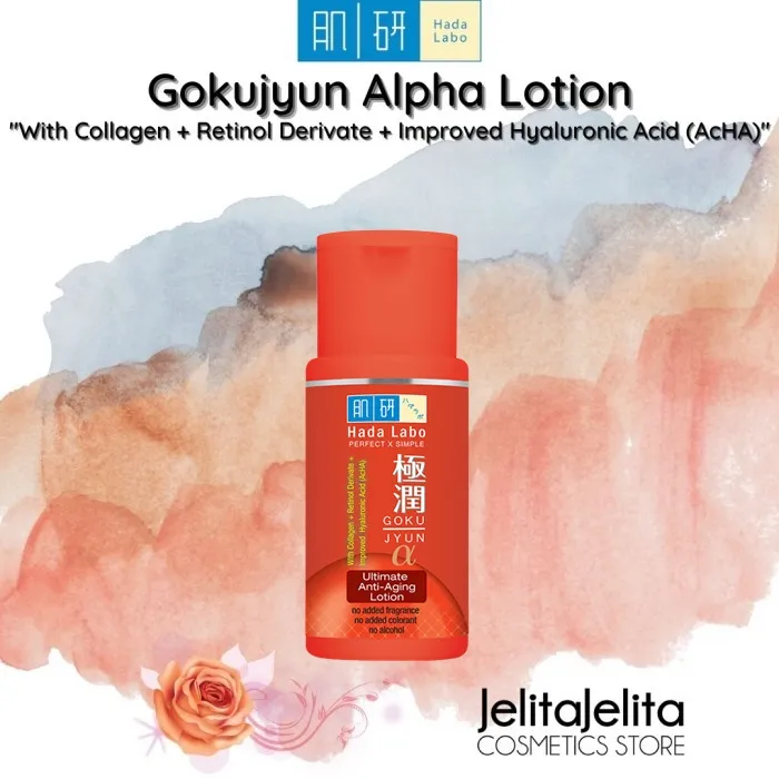 Hada Labo Gokujyun Alfa Ultimate Anti Aging Lotion Lazada Indonesia