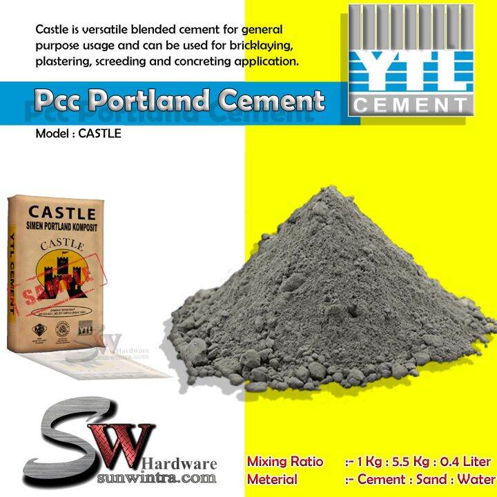 (1 kg / 5 kg ) Cement Concrete Simen Hitam Ikat Bata / Buat Lantai | Lazada