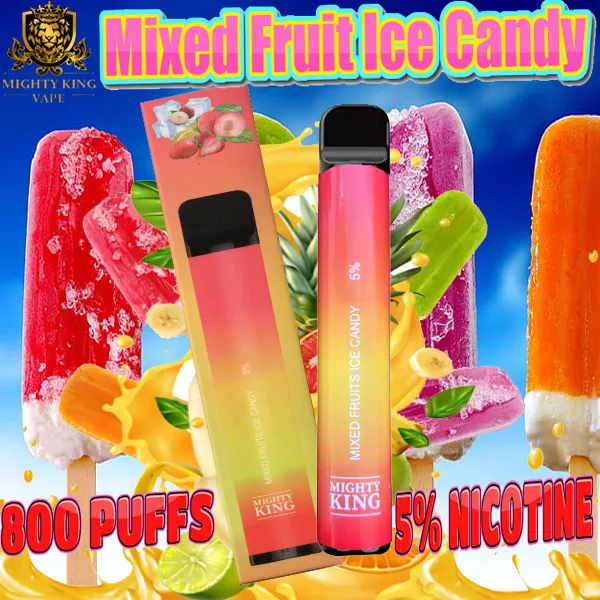 LEGIT MIGHTY KING Puff Plus smoke vaper full set (800 Puffs) (MIXED ...