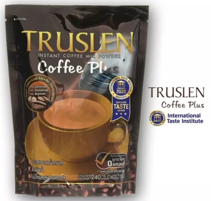 Truslen Coffee Plus กาแฟทรูสเลน คอฟฟี่ พลัส 1ถุง/15ซอง | Lazada.co.th