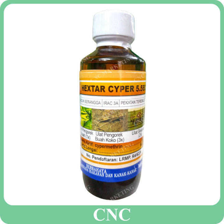 100ML Hextar Cyper 5.5EC Cypermethrin 5.5% Pyrethoroid Racun Serangga Insecticide Ulat ...