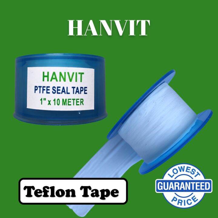 Hanvit Teflon Tape PTFE Seal Tape Plumber's Tape (10 meters length ...