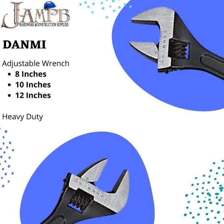 DANMI Adjustable Wrench 8”, 10”, 12” Heavy Duty COD | By JAMPB | Lazada PH