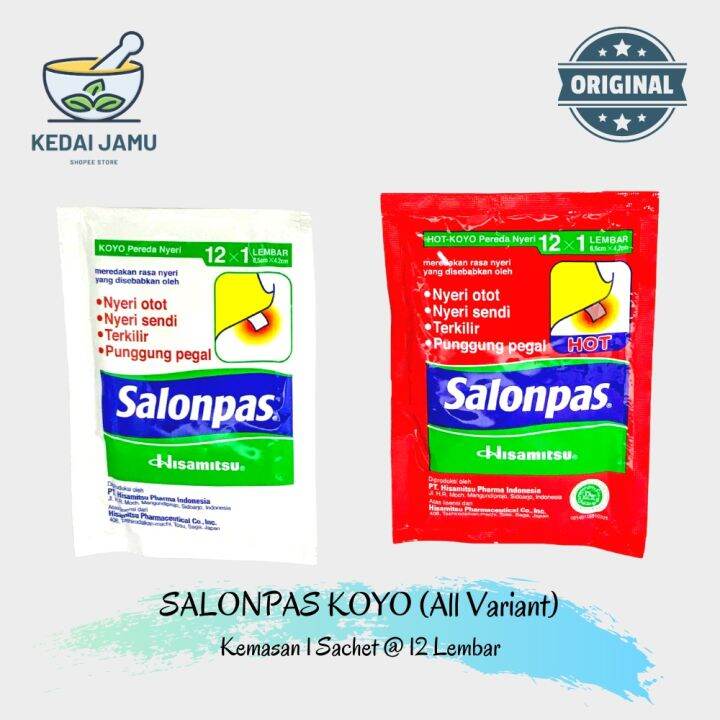 Koyo Salonpas Original dan HOT isi 12 Lembar | Lazada Indonesia