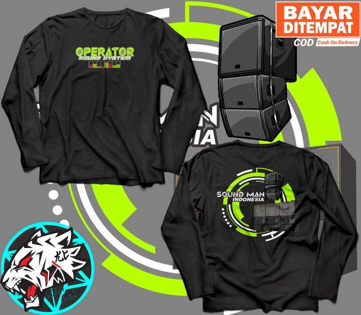 KAOS BAJU LENGAN PANJANG OPERATOR SOUND SYSTEM BIG SIZE JUMBO KAOS ...
