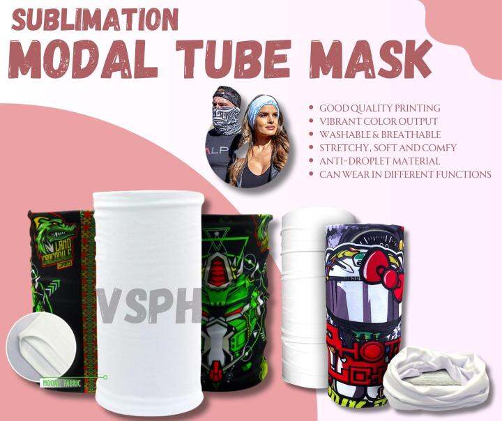 SUBLIMATION MODAL TUBE MASK by VSPH | Lazada PH