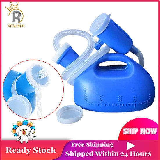 ROSENICE Home Chamber Pot Portable Urine Bucket 2000ml Urinal Collector ...