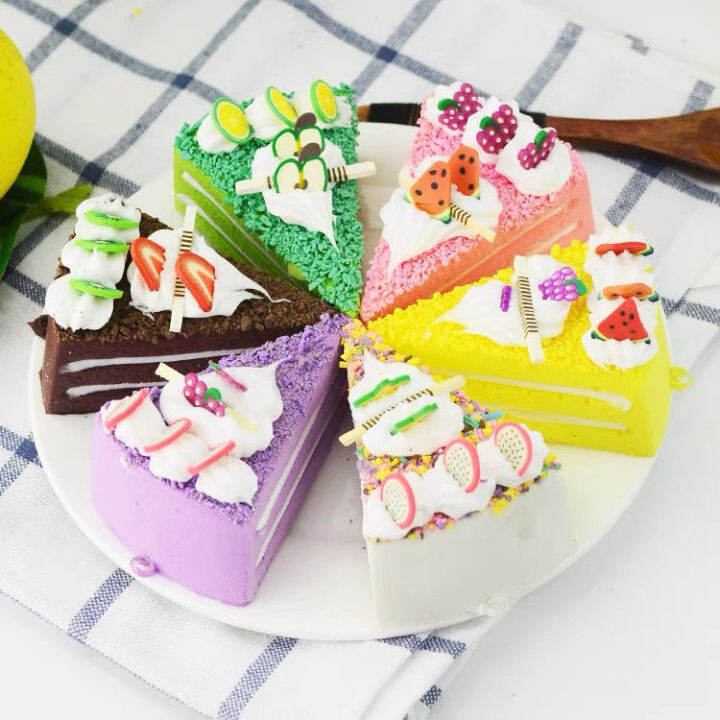 Simulation Fruit Cake Bread Model Food Photo Props Artificial Slicing ...