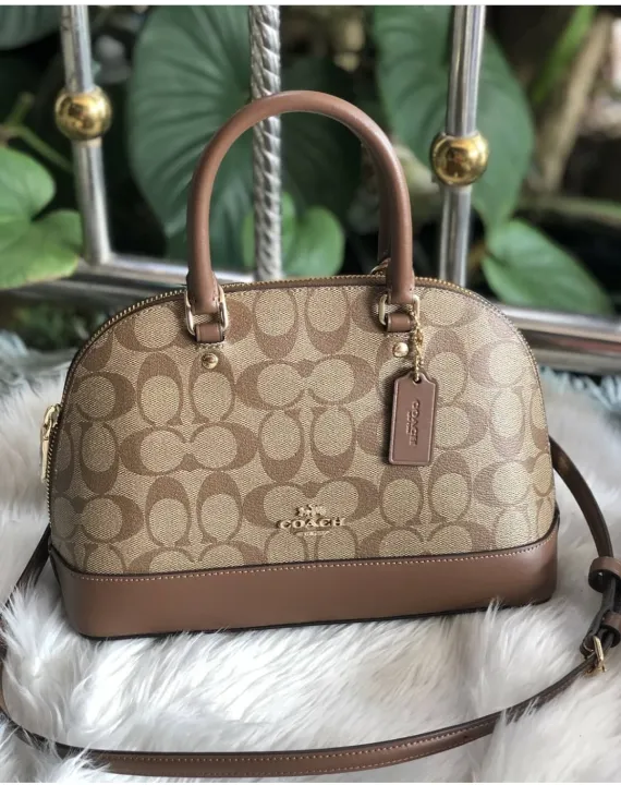 Guaranteed Authentic Coach Mini Sierra Satchel In Signature Canvas ...