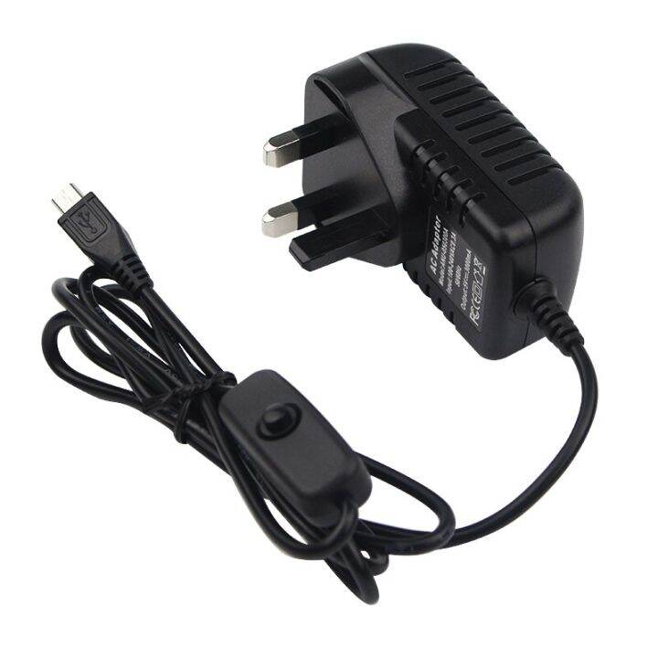 Raspberry Pi 3 5v 3a Power Supply Charger Ac Adapter Micro Usb Cable ...