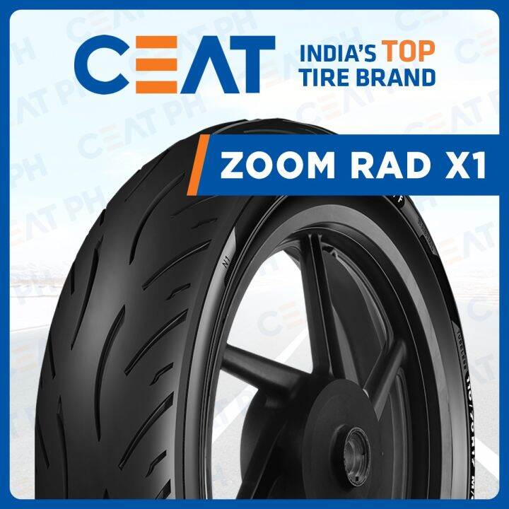 110/70 R17 54H TL CEAT ZOOM RAD X1 110 / 70 R 17 TL (Tubeless ...