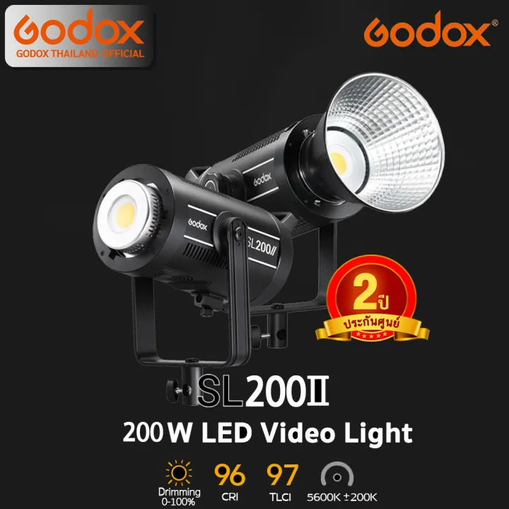 Godox LED SL200II - LED Video Light 5600K 200W White Ver. - Bowen ...