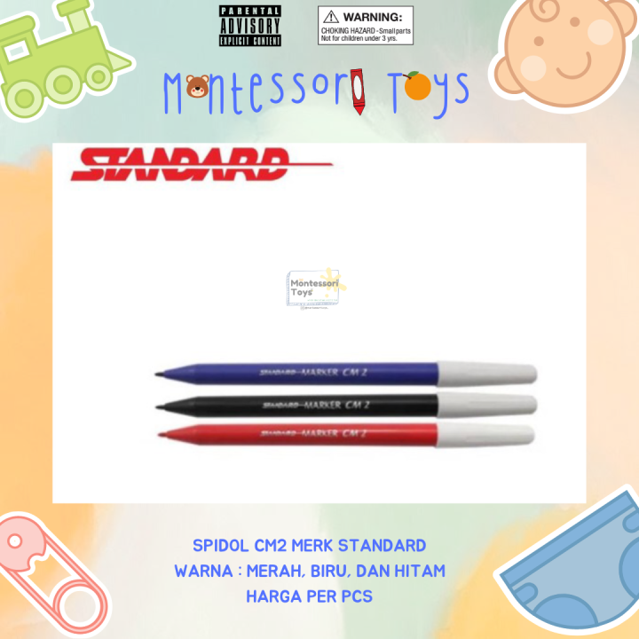 [ECER PER PCS] Spidol CM2 Merk Standard / Spidol Kecil / Spidol ...