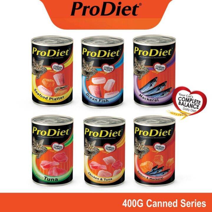 ProDiet Wet Cat Food Adult (400G) - Fresh Tuna/Ocean Fish/Seafood ...