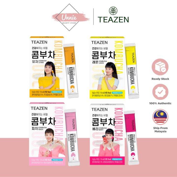 Teazen Kombucha Tea 10 Sticks [Unnie Beauty] | Lazada