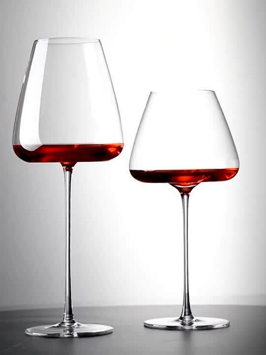 Austria Sommelier Series Burdy Wine Glass Crystal Bordeaux Goblet Concave Design Wedding Party