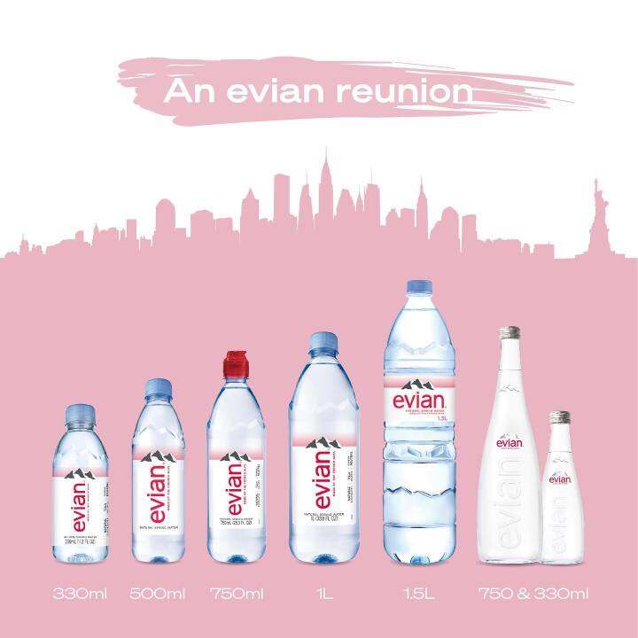 【evian Natural Mineral Water】Product of France#Water the Way Nature ...