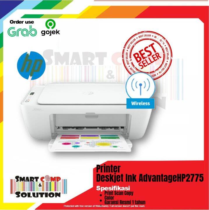 HP Deskjet Ink Advantage 2775 All In One Printer Wireless Resmi ...