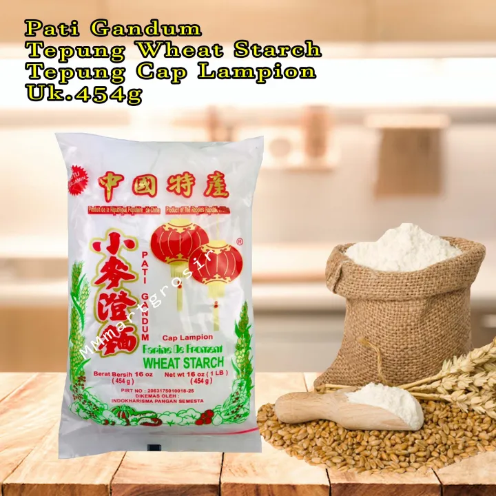 Pati Gandum / Tepung Wheat Starch / Tepung Cap Lampion / 454g | Lazada ...