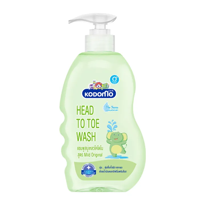 Kodomo Shampoo & Soap Baby Head To Toe Wash Mild Original 400 ml.โคโดโม ...