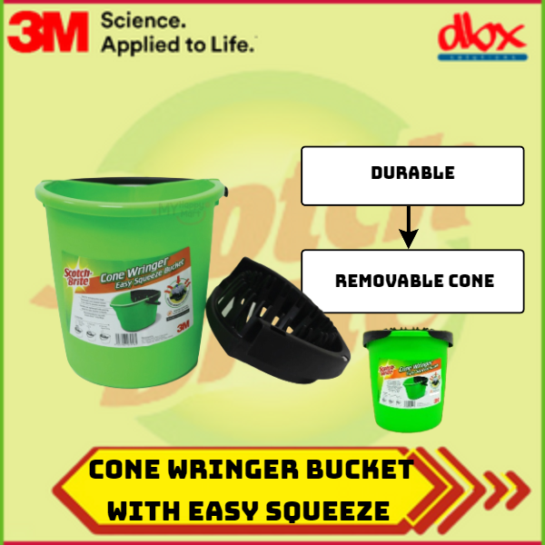 Scotch-Brite Cone Wringer Bucket with Easy Squeeze | Lazada
