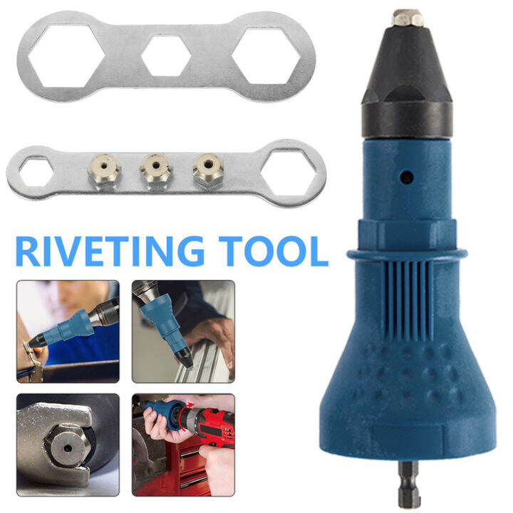 Grows Electric rivet nut adapter riveting tool gun rivet stud adapter ...