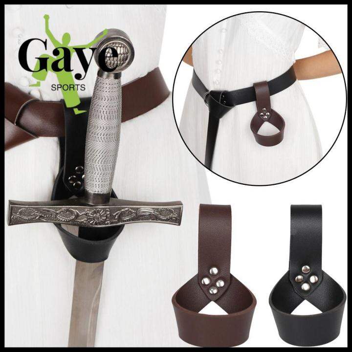GS Durable Sleeve Rapier Ring Strap Sheath Scabbard Medieval Sword ...