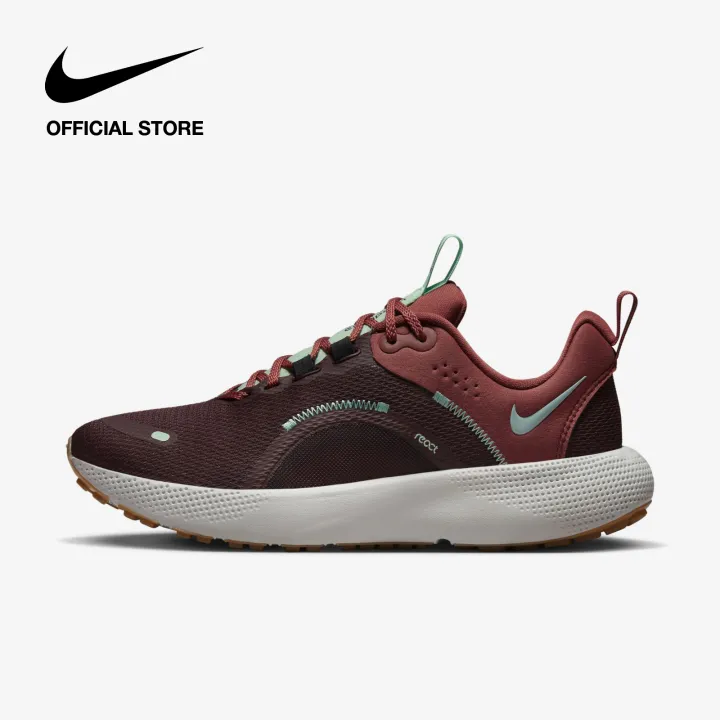 Nike Women's React Escape Run 2 Road Running Shoes - Burgundy Crush ...