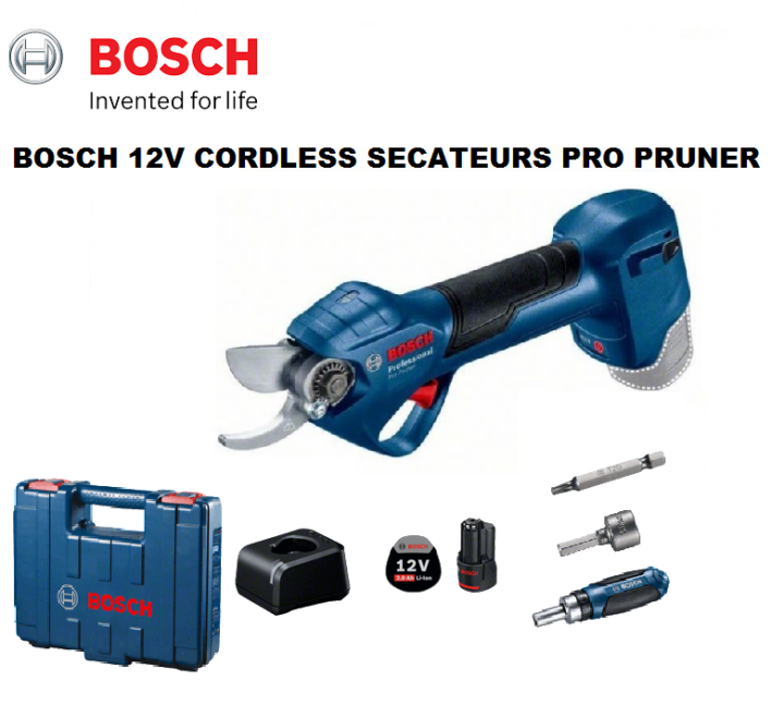BOSCH 12V CORDLESS SECATEURS PRO PRUNER | Lazada