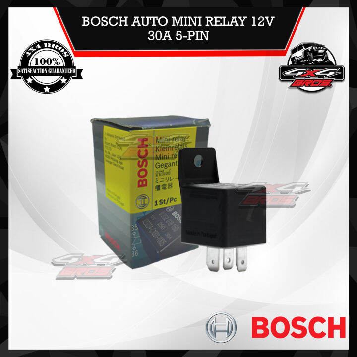 Bosch Auto Mini Relay 12V 30A 5-PIN | Lazada PH