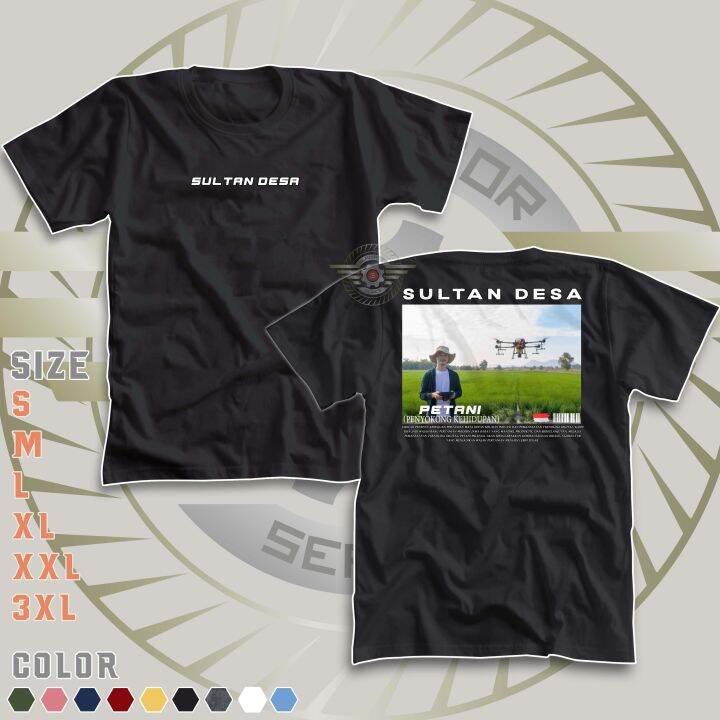 KAOS PETANI MUDA SULTAN DESA PENYOKONG KEHIDUPAN | Baju Tani Pejuang ...